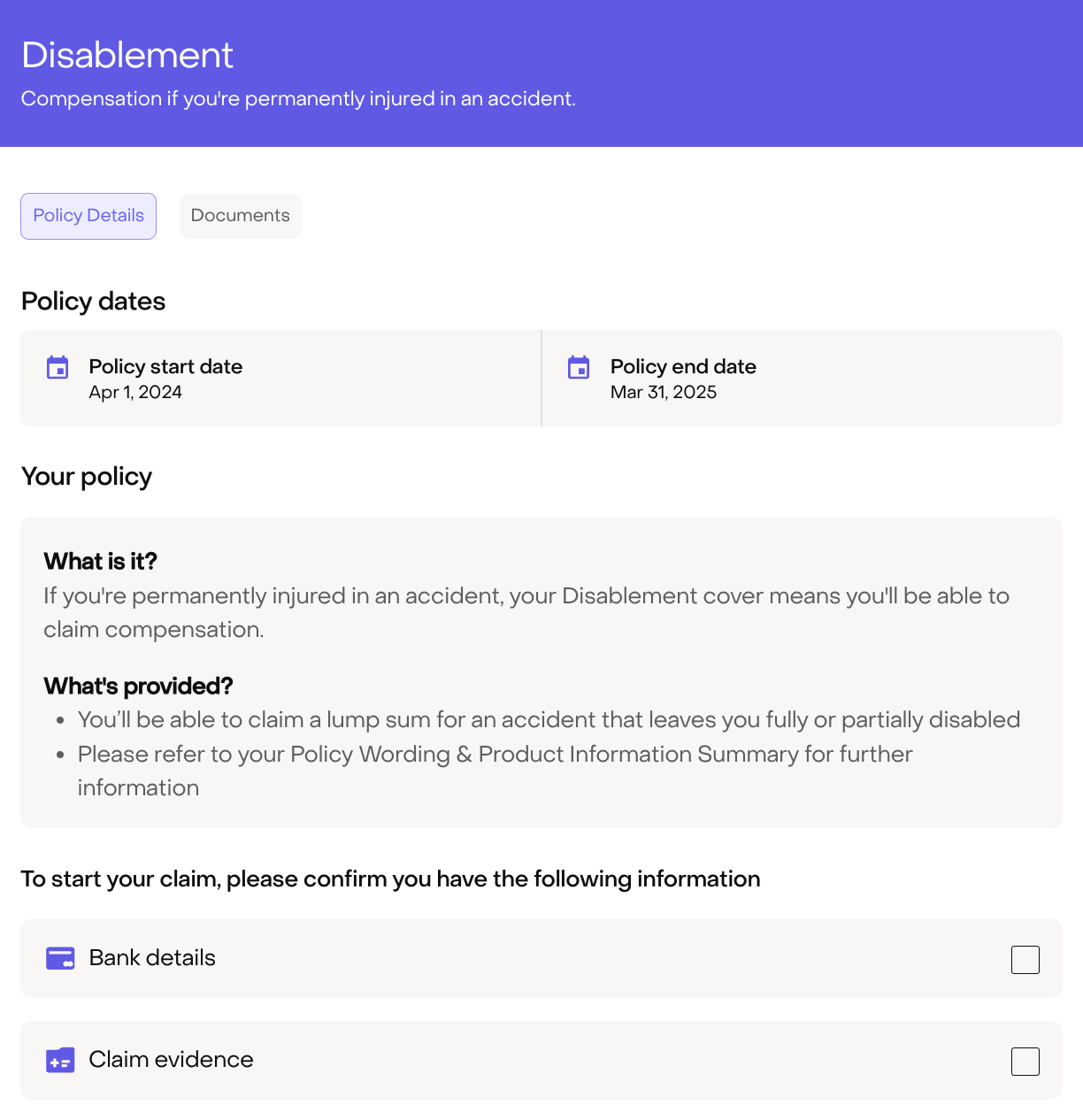 What am I covered for? – Onsi